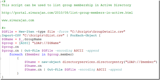 Ad Group Report List Group Members In Active Directorypowershell Script ~ Santhosh Sivarajan
